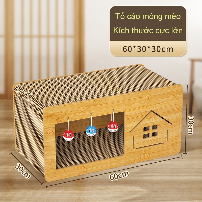 Scratch Pieceg Cat Combined with Super Convenient 2in1 Cat House, Super ...
