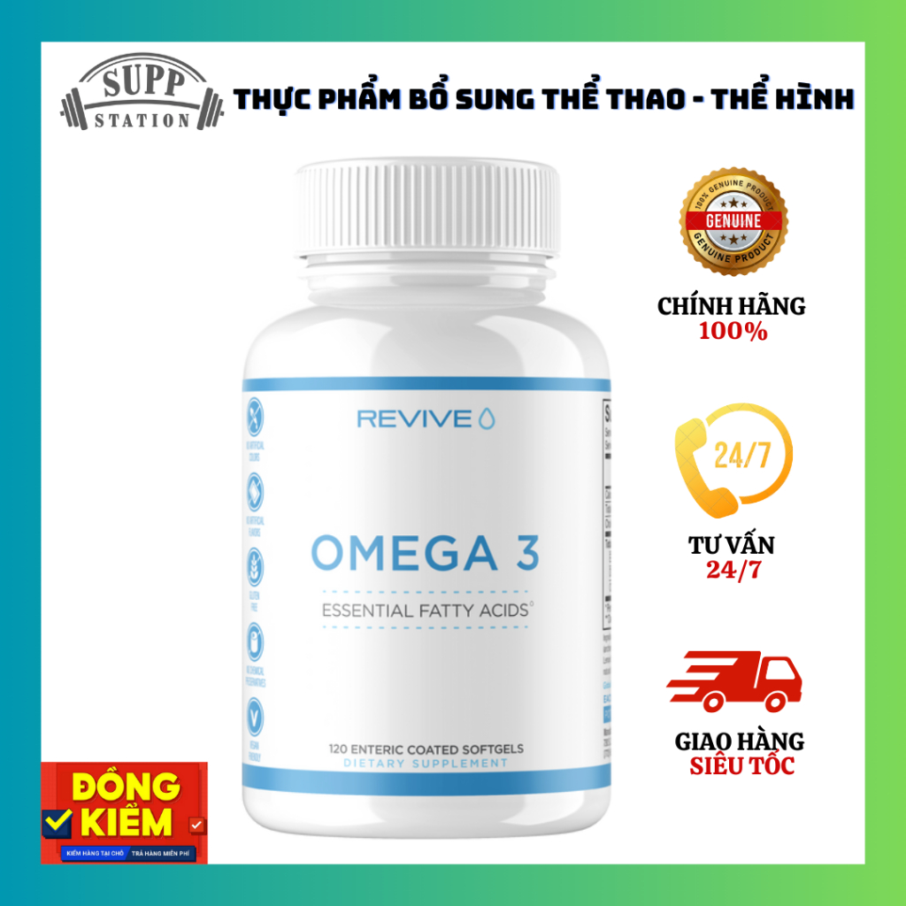 Revive OMEGA 3 - 120 capsules - Super concentrated fish oil 800mg EPA ...