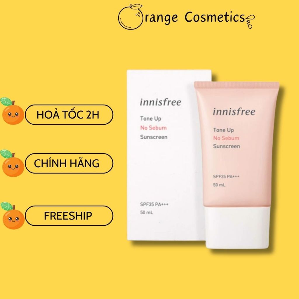 Innisfree Tone Up No Sebum, Intensive Triple-Shield / Lasting SPF50 / PA + + + 50ml | Shopee ...