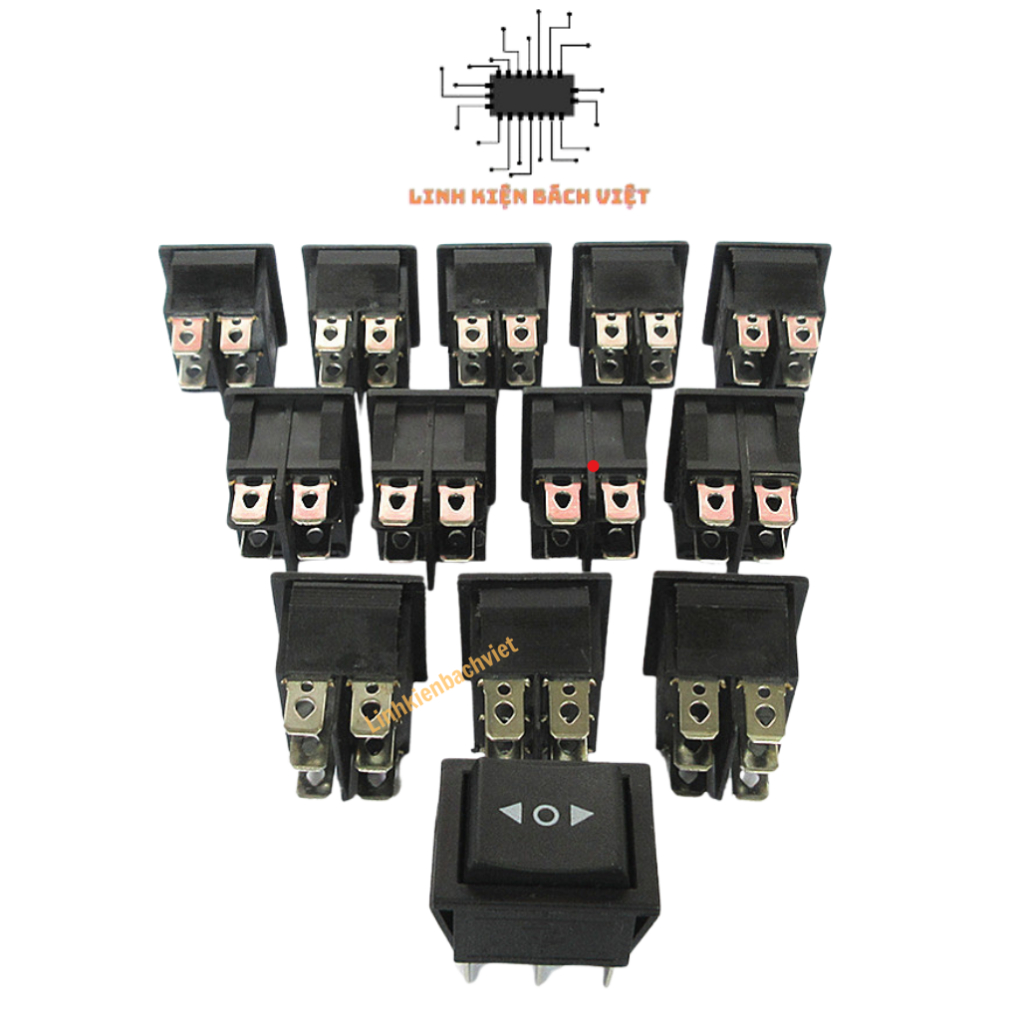 Seesaw Switch KCD4 16A 250V 31x25mm 6 Pin 3 Lightless Modes | Shopee ...