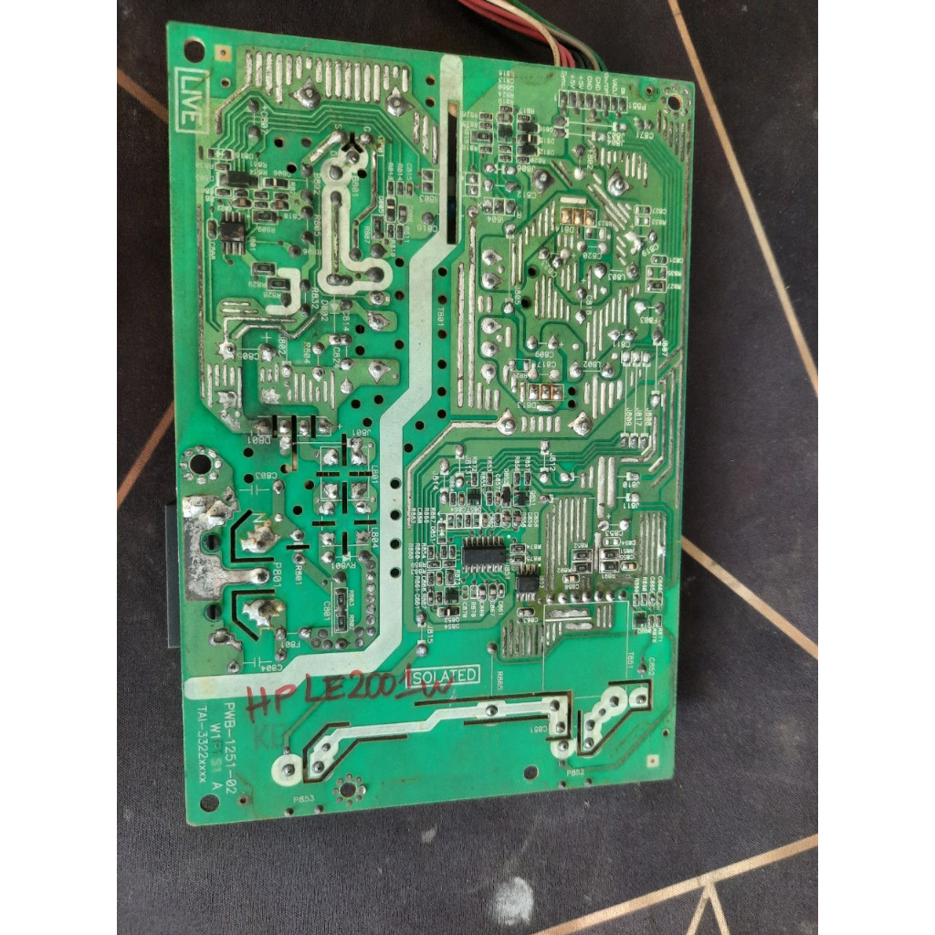 Hp LE2001w screen signal board power board, switch board, signal board ...