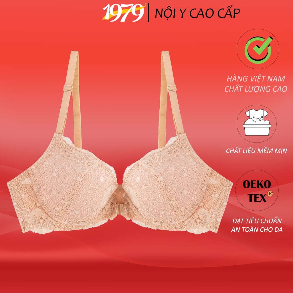 Tuky high-quality Ao Dai thin foam front bra, full lace 9797 | Shopee ...