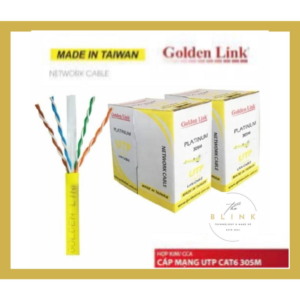 305m box of UTP CAT 6E Golden Link Platinum GOLD LAN cable (Official ...