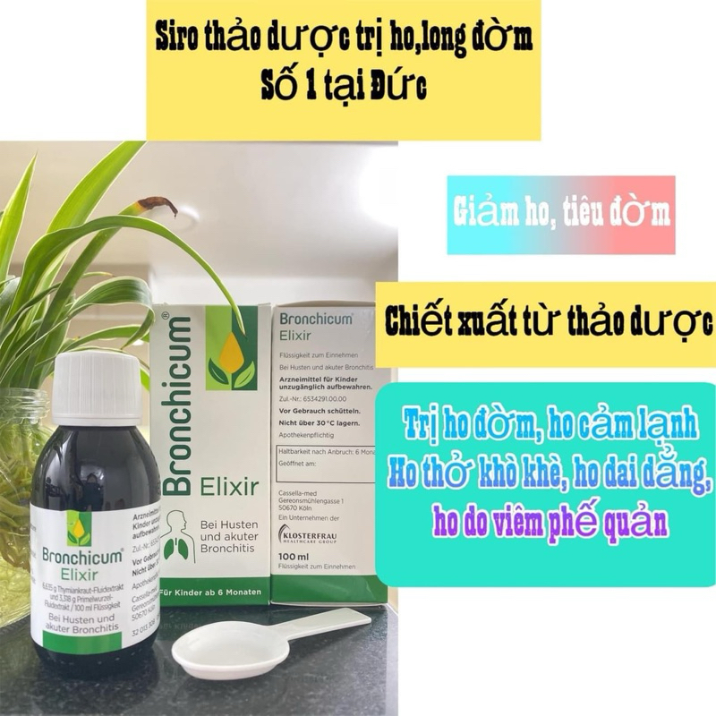 Bronchicum Elixir helps coughs due to colds, coughs with phlegm, coughs ...