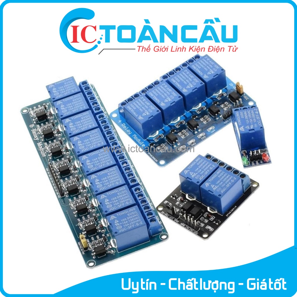 Relay Module 1 / 2 / 4 / 8 Channel 5v With opto Isolation | Shopee Malaysia