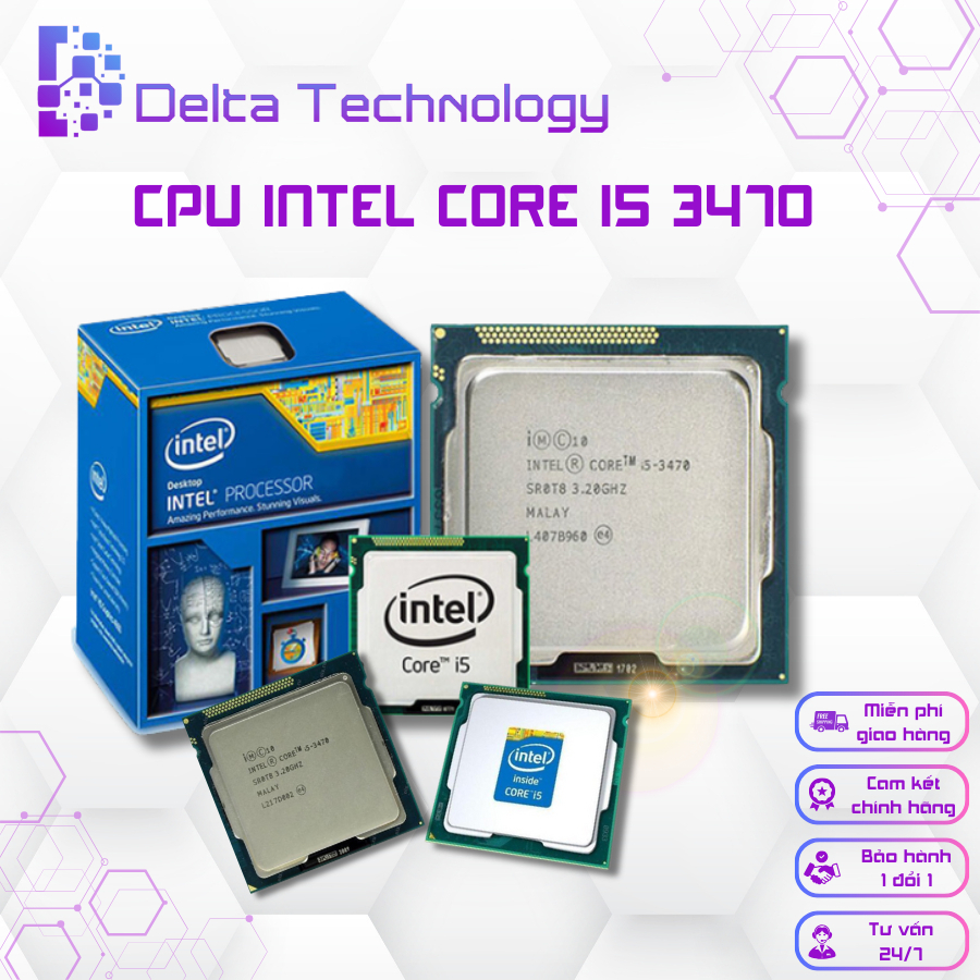 Cpu Intel Core i5-3470 - Upto Speed 3.6Ghz, 4 Cores 4 Threads, 6MB ...