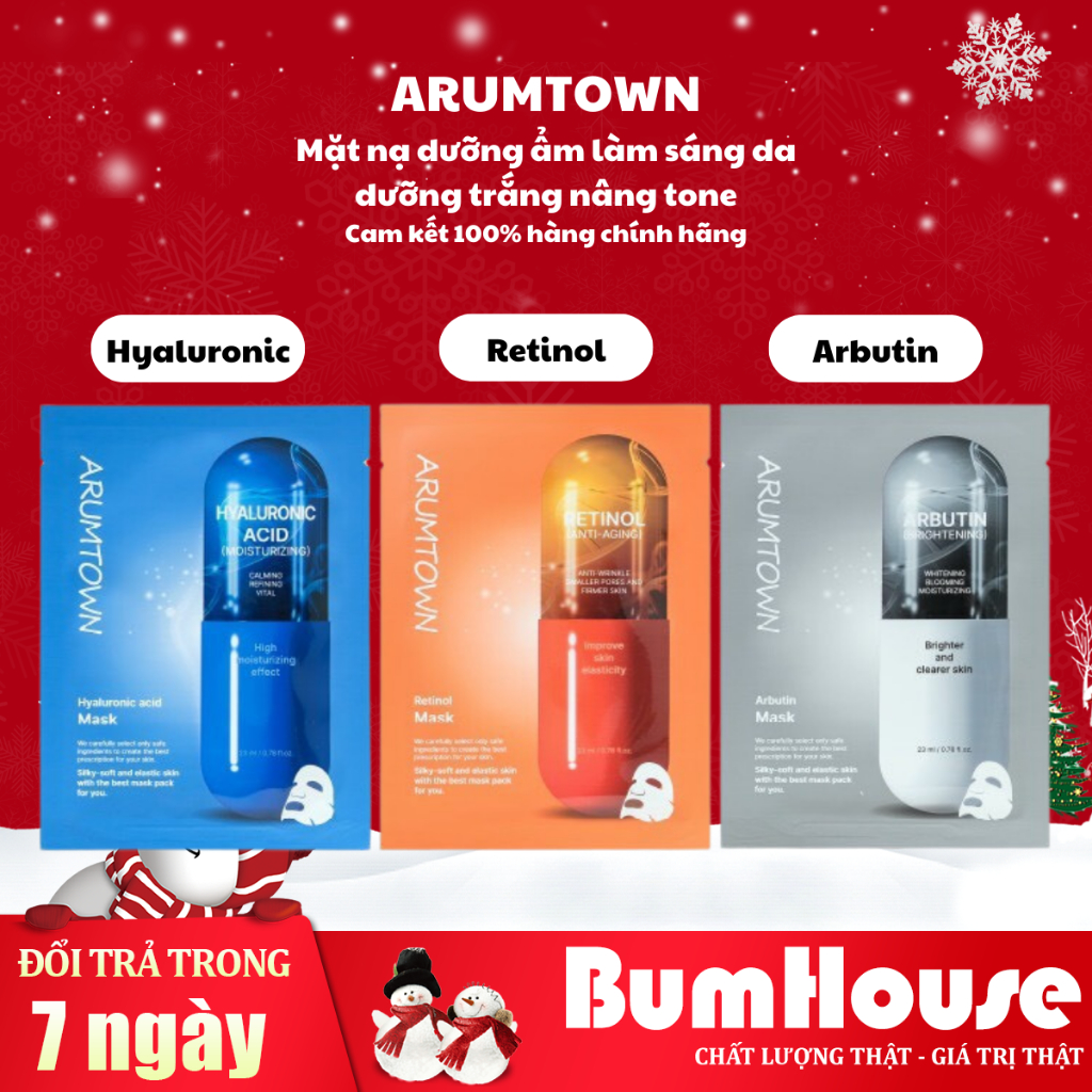 Korean Arumtown Moisturizing Brightening Mask 25g | Shopee Malaysia
