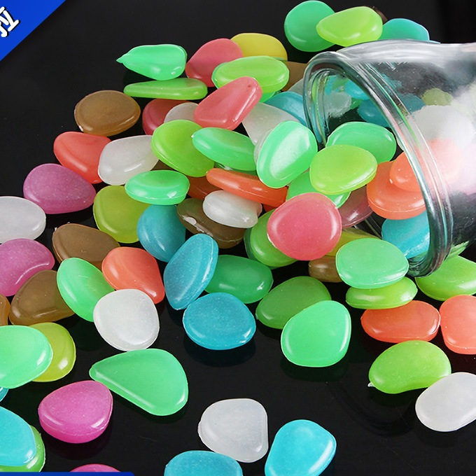 12 bright colored pebbles to decorate aquariums and decor | Shopee Malaysia