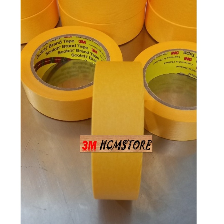 3M 244 24mm 50m long - 3M HEAT RESISTANT PAPER tape Masking tape super tough, high heat ...