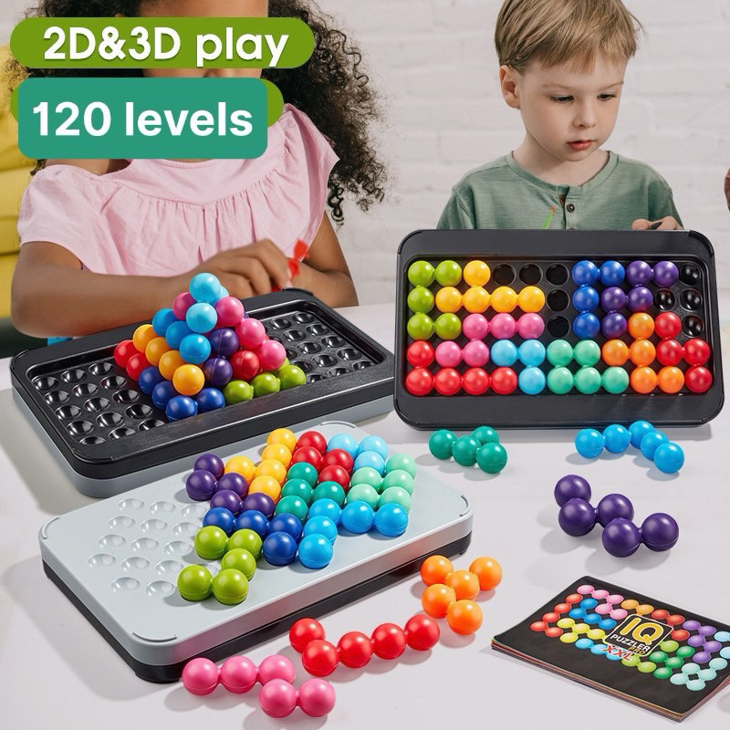 IQ smart games challenging intellectual toy with 120 challenges from ...