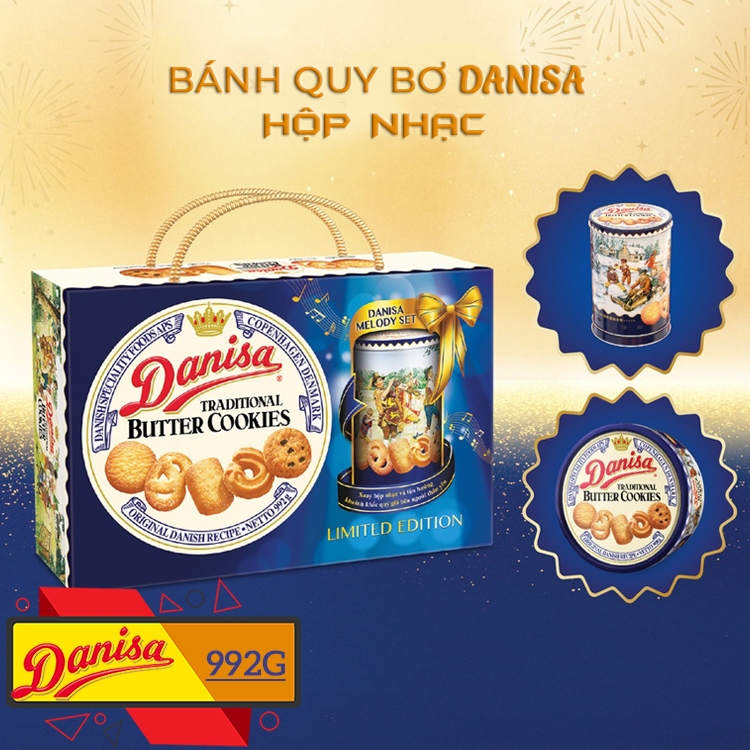 Danisa Melody Limited Edition Butter Cookie Music Box (992g Box ...