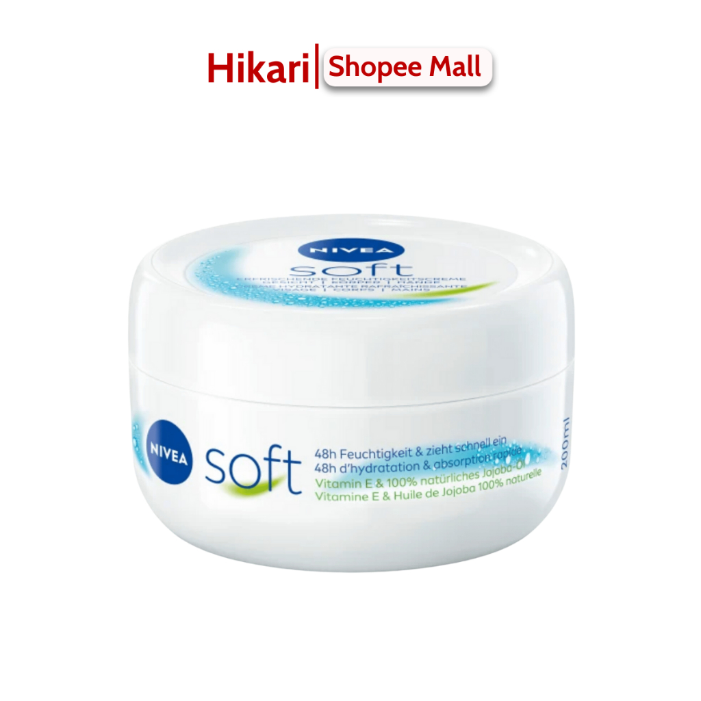 Nivea Soft Moisturizing Cream imported from Germany 200ml, Moisturizes ...