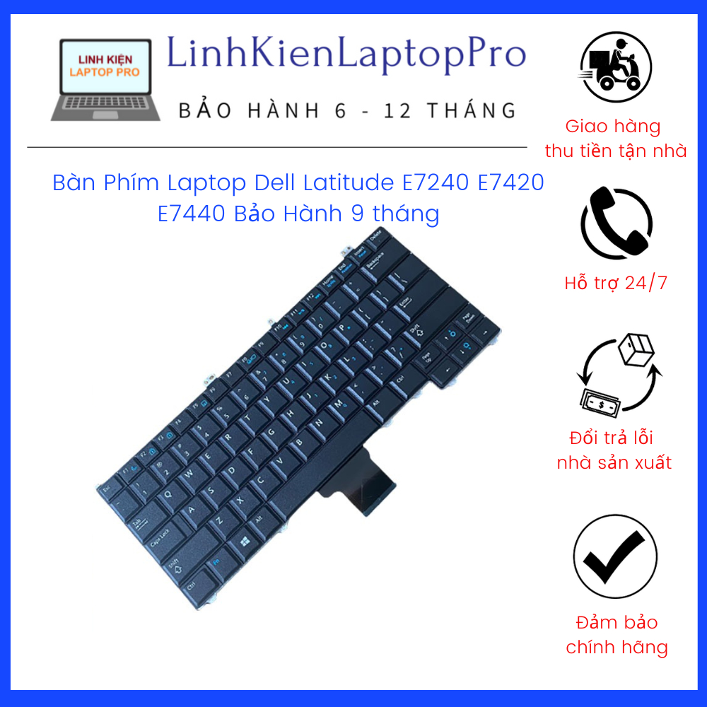 Dell Latitude E7240 E7420 E7440 7420 7240 7440 Laptop Keyboard 100% New ...
