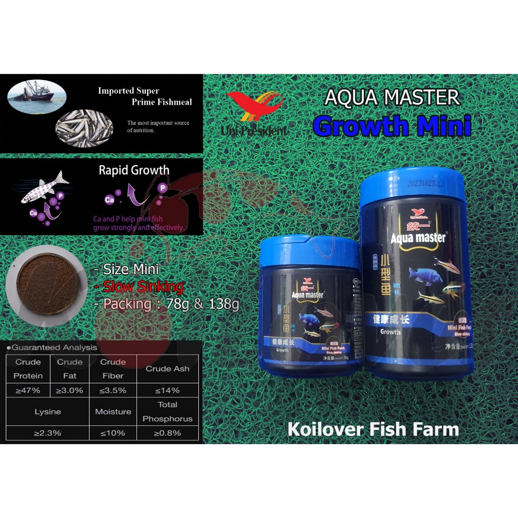 Aquamaster bran for ornamental fish, Arhat fish, Red Parrot fish ...