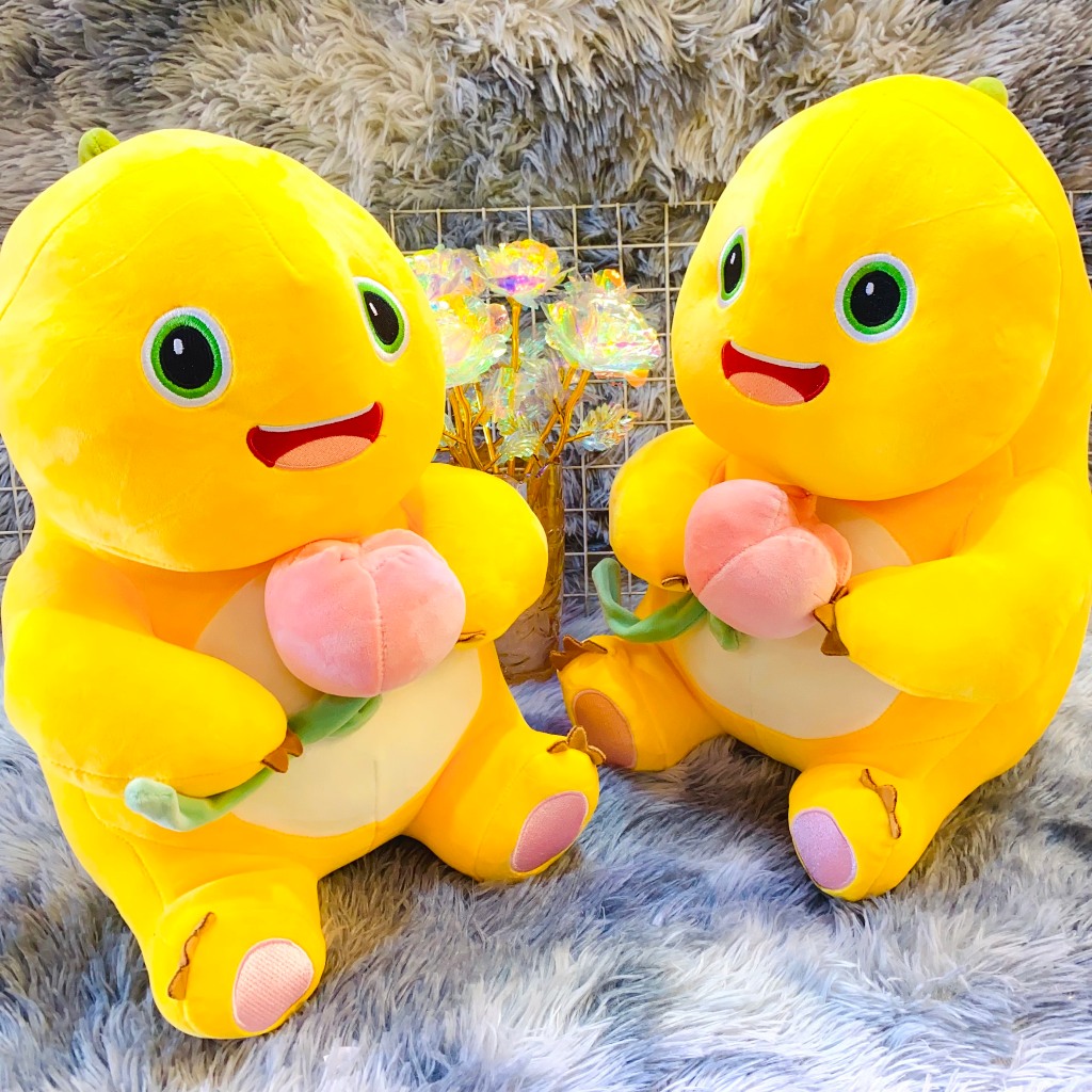 TRI Golden Dragon Infinite Milk Teddy Bear Hugging Flower Super Cute ...