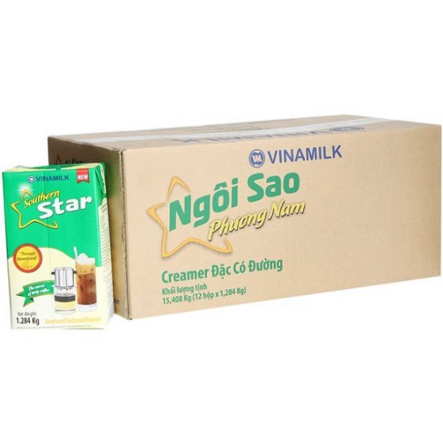 Carton of vinamilk Southern Star Green Condensed Milk 1 liter | Shopee ...