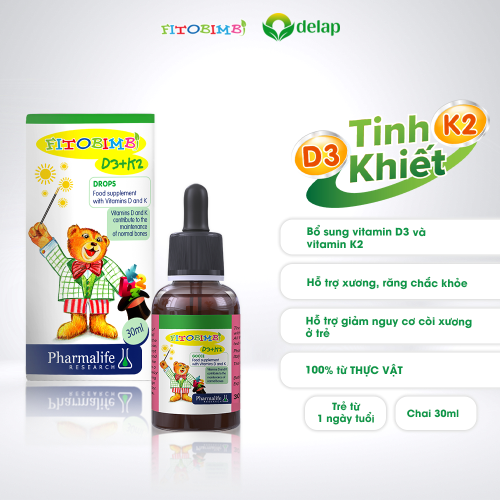 Fitobimbi D3K2 Syrup Supports Strong Bones And Teeth, Reduces The Risk ...