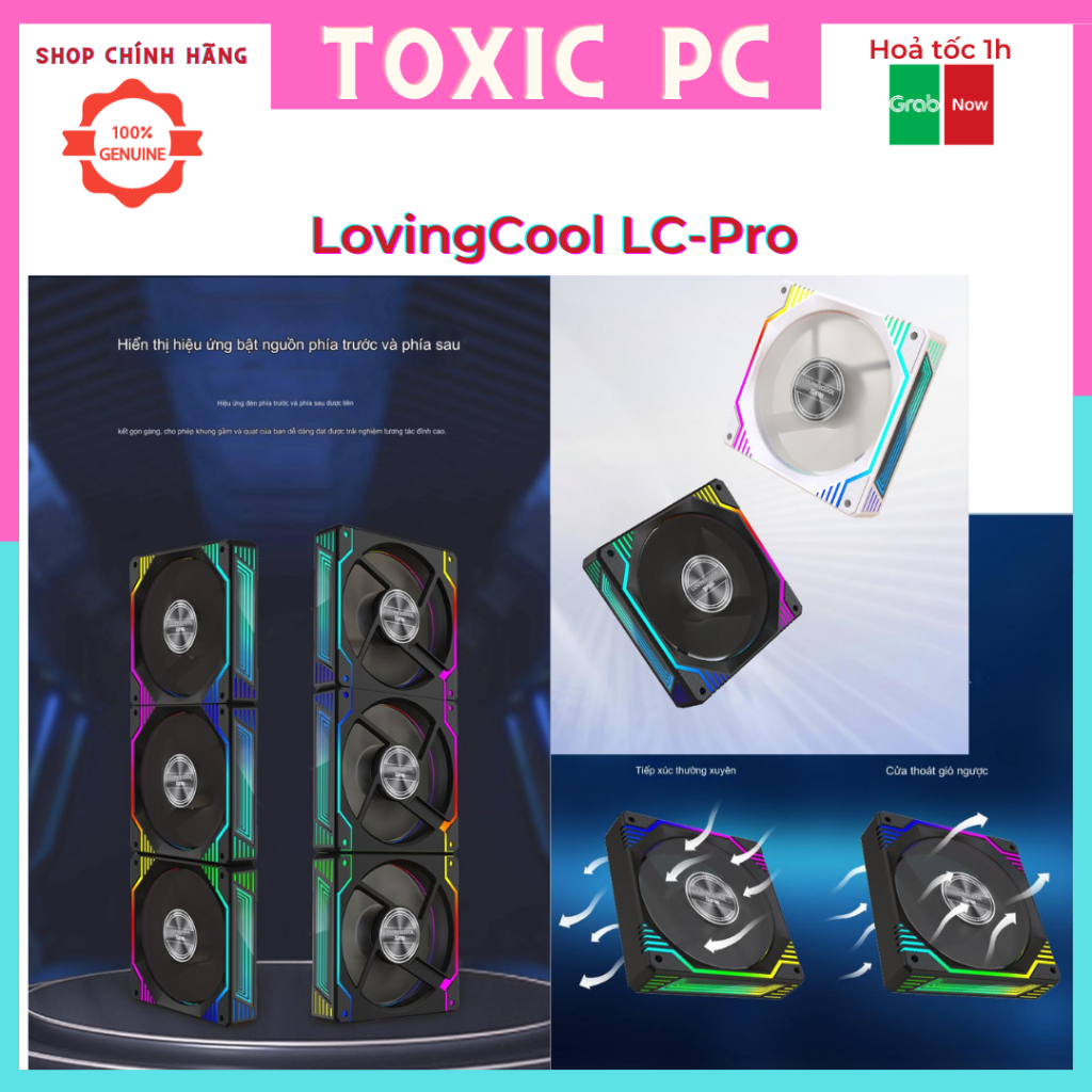 Radiator Fan, Infinity ARGB Led Fan - LovingCool LC-Pro forward and ...