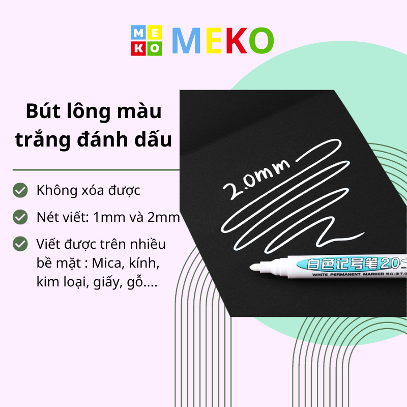 White Ink Markers Write On Many Surfaces Without Erasing Flower ...