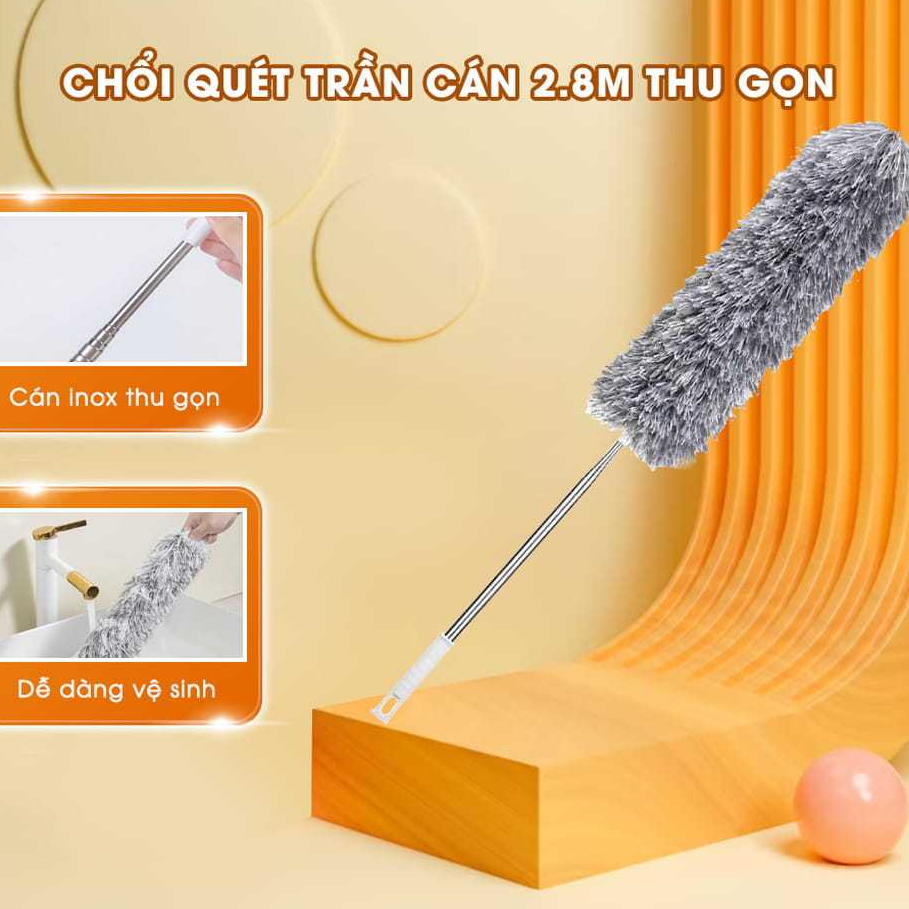 Smart Folding Ceiling Brush 2.8M Long Handle - Flexible Length ...