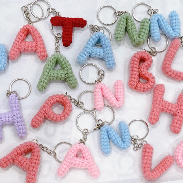 Wool Alphabet Key Chain (Real Photo) | Shopee Malaysia