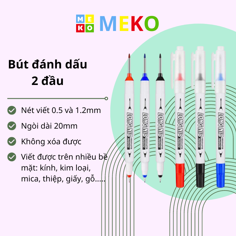 Non-erased 2-Head Markers Marked On Metal, Brick, Glass, Wood, VPP MEKO ...
