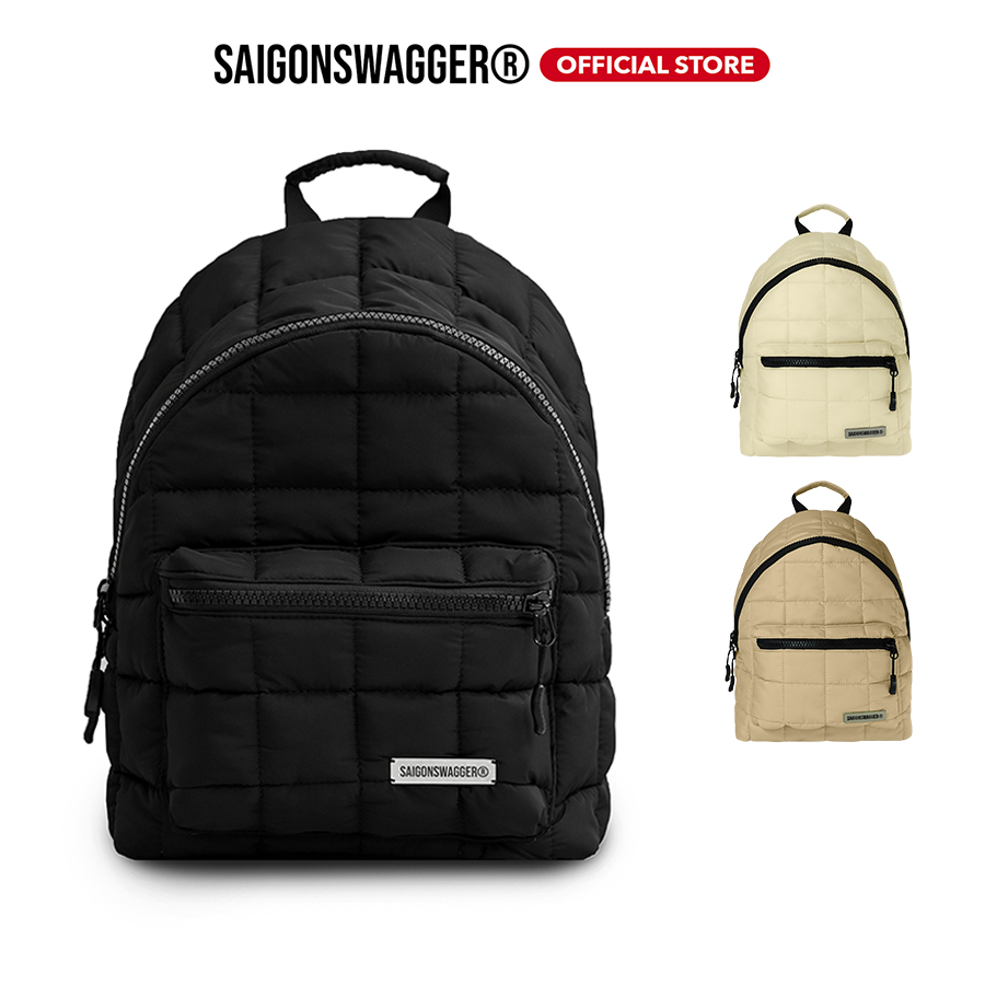 Saigon SWAGGER NOIR PUFFER BACKPACK Quilted Mini BACKPACK for Men and Women | Shopee Malaysia