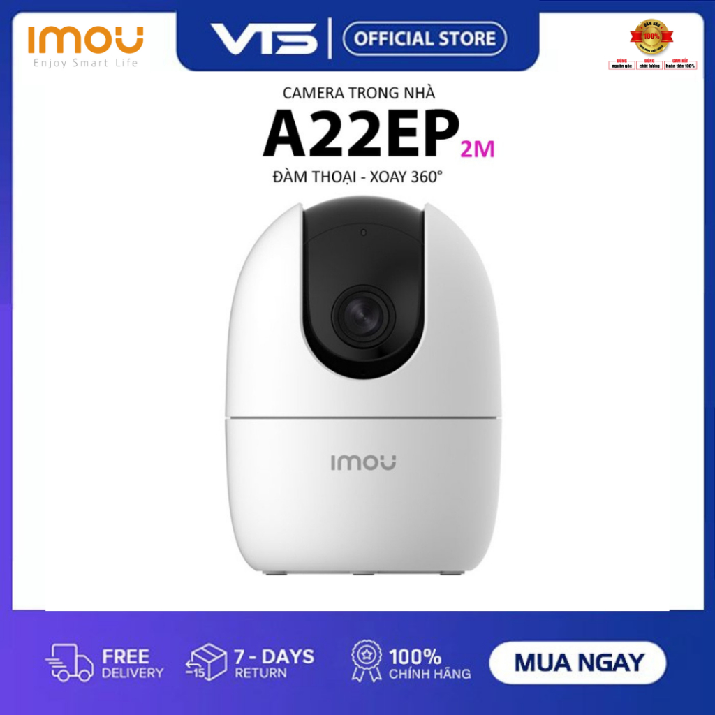 Imou A22EP 2.0MP Wifi IP Camera, RANGER 2 Full HD 1080P, 360 Degree ...