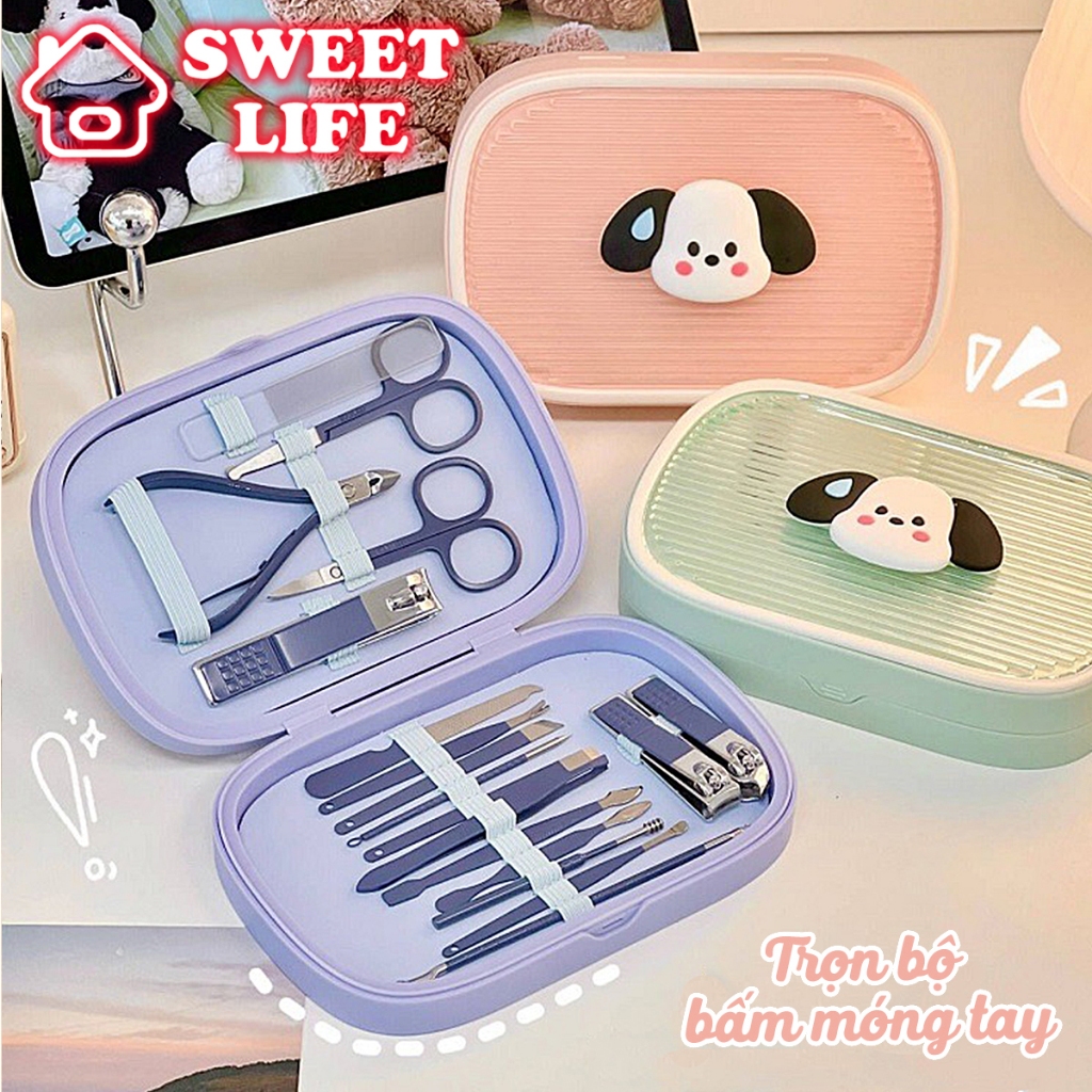 Press tool box Pieceg 18 Piece with cute puppy motifs - Convenient ...