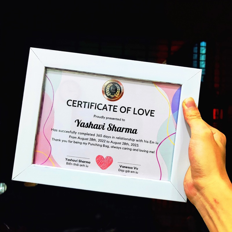 Love certificate frame | Shopee Malaysia