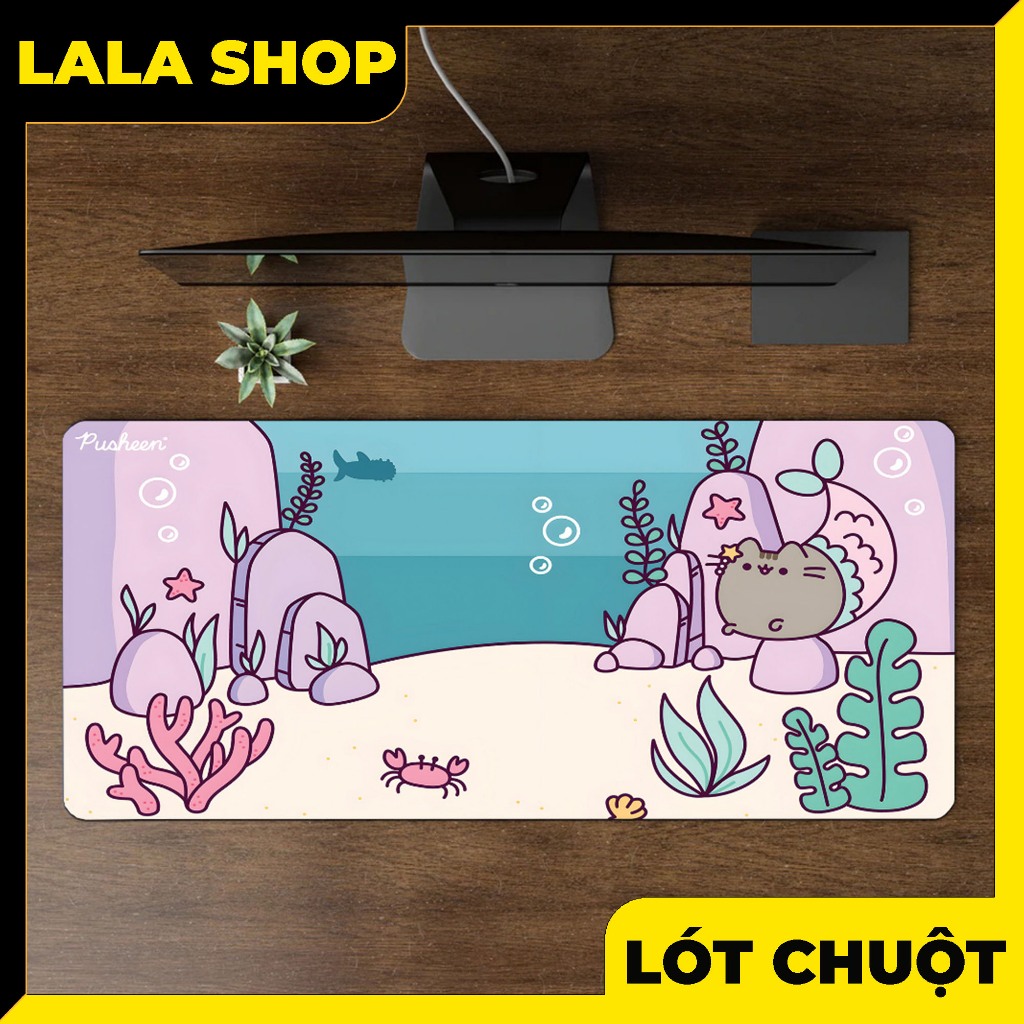 [PUSHEEN Cat] Synthetic Mouse PAD, Mouse PAD, Large Computer Mouse PAD ...