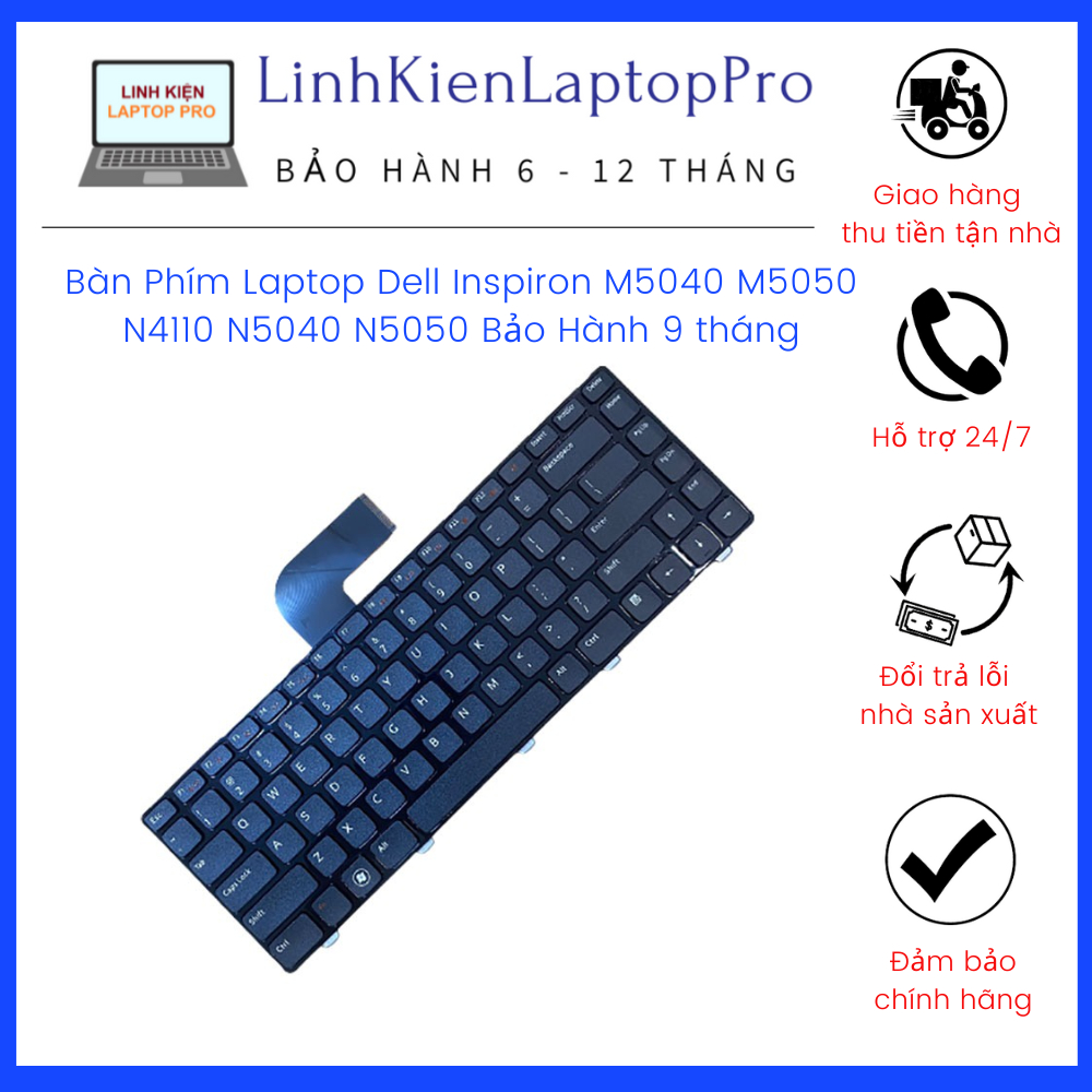 Dell Inspiron M5040 M5050 N4110 N5040 N5050 Laptop Keyboard New 100% ...