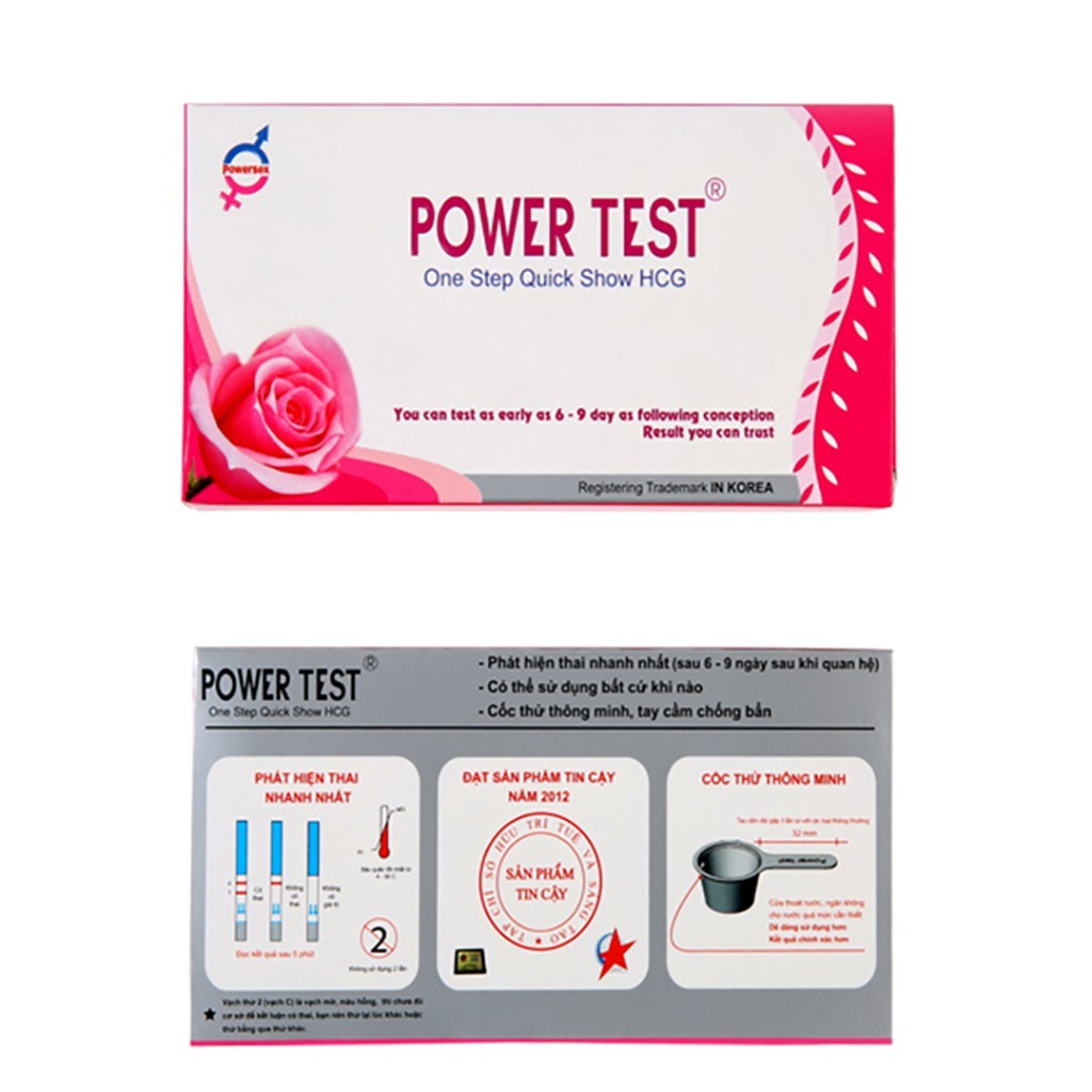 Powertest 5mm pregnancy test strip, box of 1 test strip, 1 cup | Shopee ...