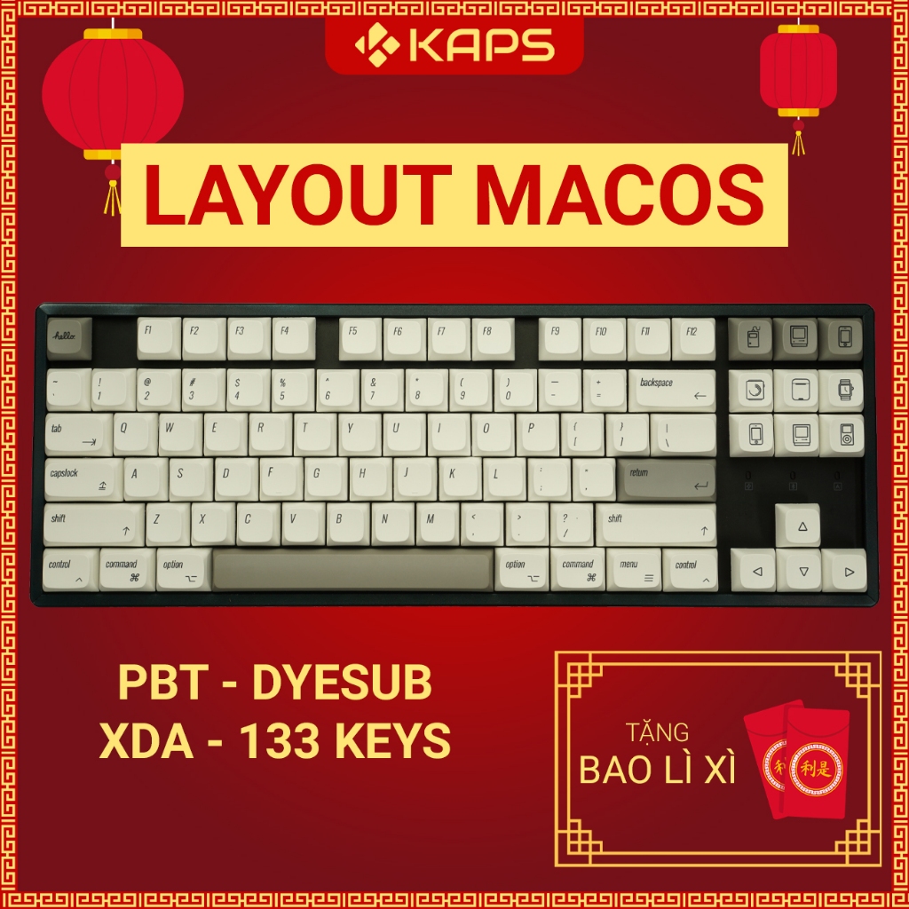 Keycap layout label | Pbt Plastic | Profile XDA | In dyesub | 133 ...