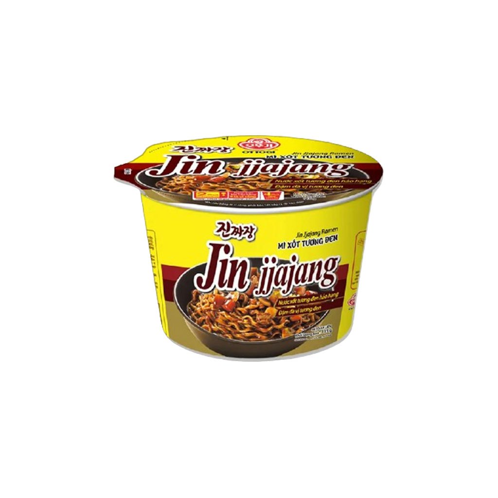 Box of 12 bowls of noodles mixed with Jin Jjajang Ottogi black bean sauce 115g | Shopee Malaysia