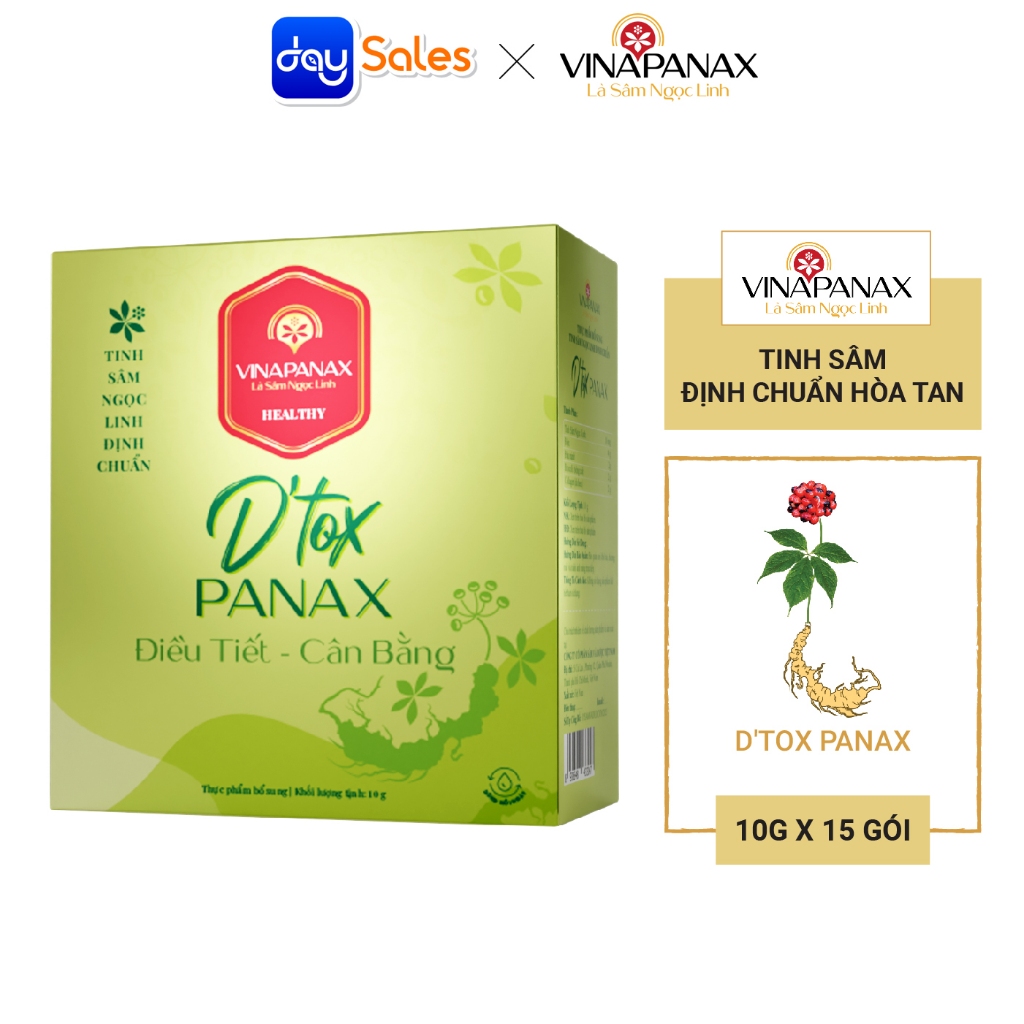Ngoc Linh Dinh Standard Soluble Ginseng Essence - D'TOX PANAX (Box of 15 packs x 10g) | Shopee ...