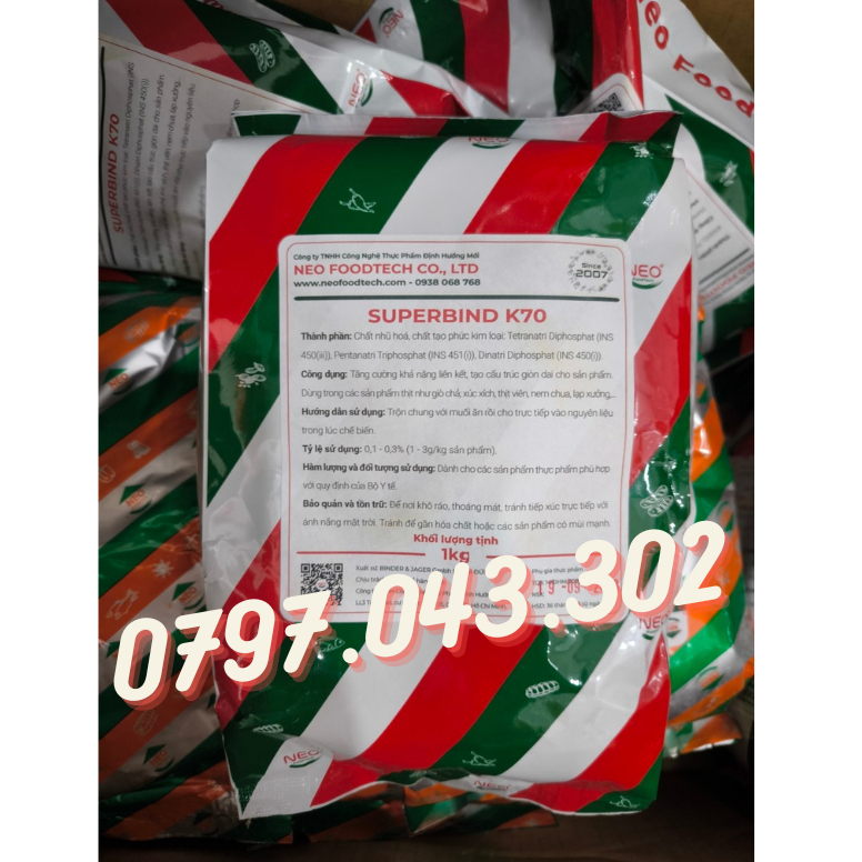 Tp Additives: SUPERBIND K70 Supports Structure, Crunchy, And Adhesion For Meat And Fish - 1KG ...