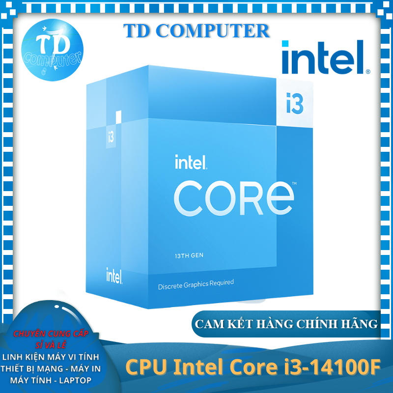 Cpu Intel Core i3 14100F 4.7GHz (Socket 1700, 4 Core 8 Thread 12MB 65W ...