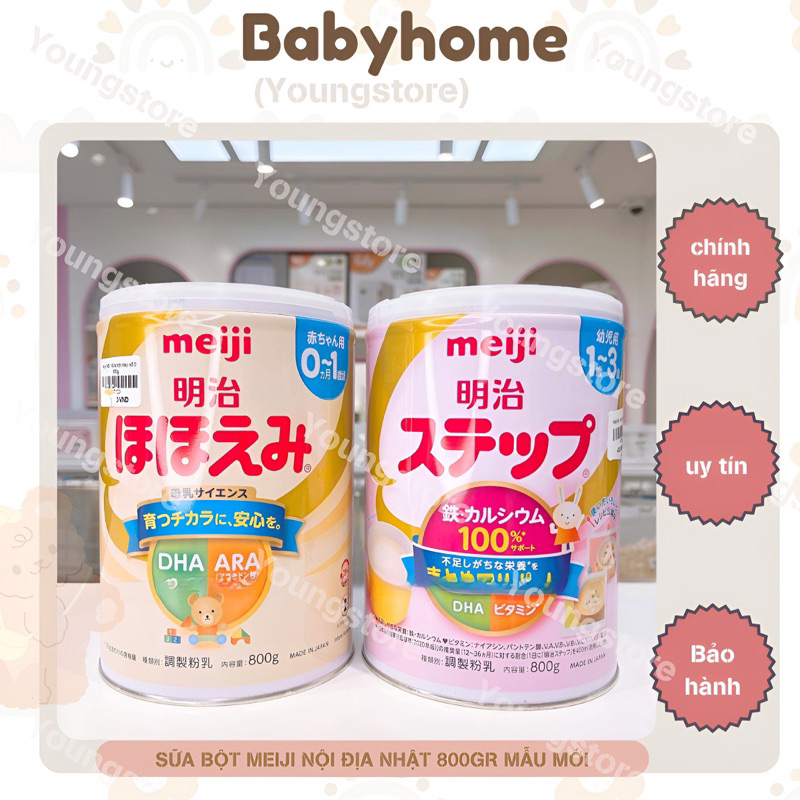 MEIJI MILK NO. 0/MEIJI 0-1 and 1-3 MEIJI DOMESTIC JAPAN - 800gr box ...
