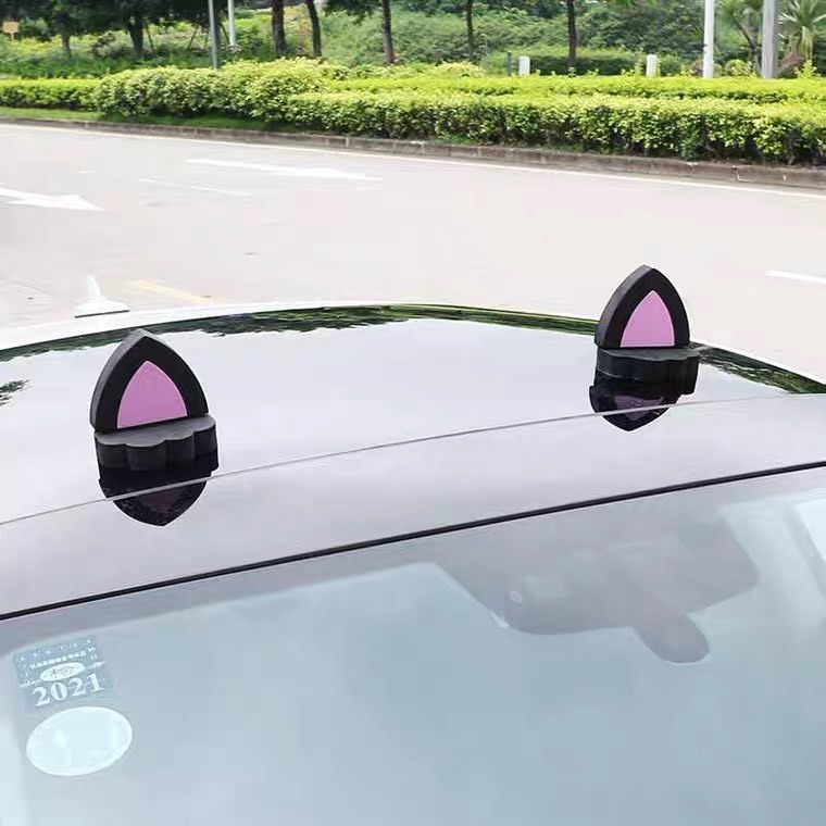 Car roof ears, rabbit and cat ear car roof decoration, Car exterior ...