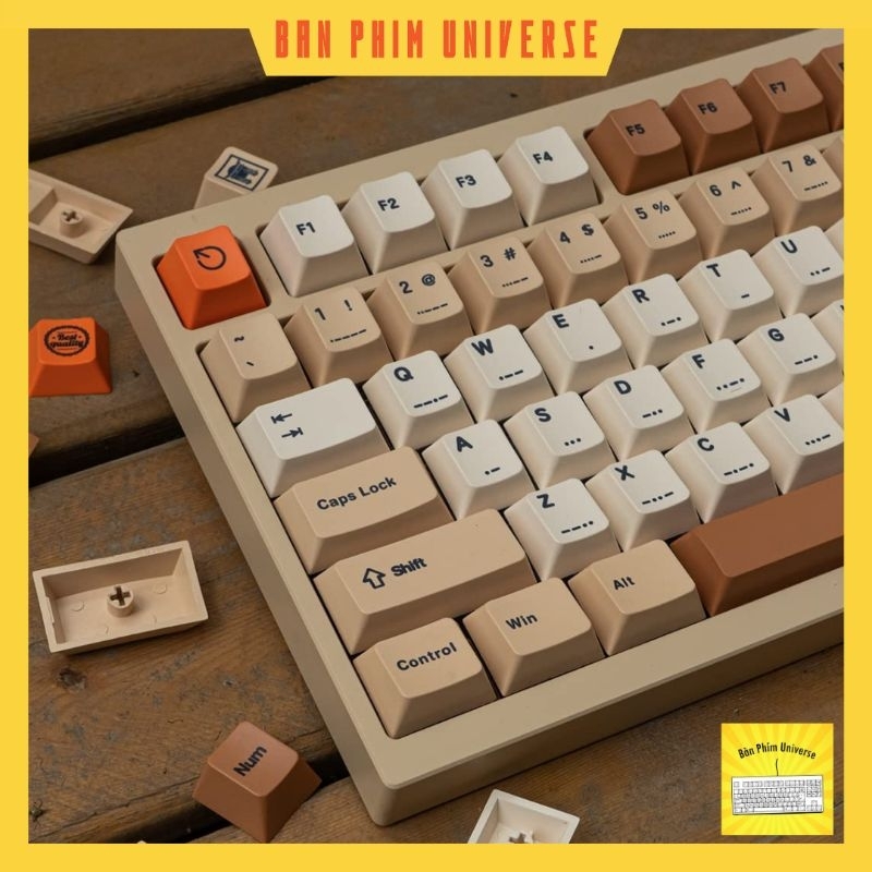 Retro stamp keycap - pbt keycap 143 buttons in dyesub cherry profile ...