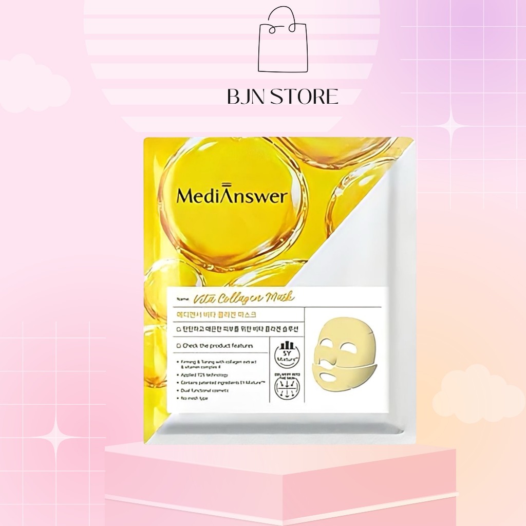 Medianswer Gold Collagen Jelly Mask (Box Of 5 Pieces) | Shopee Malaysia