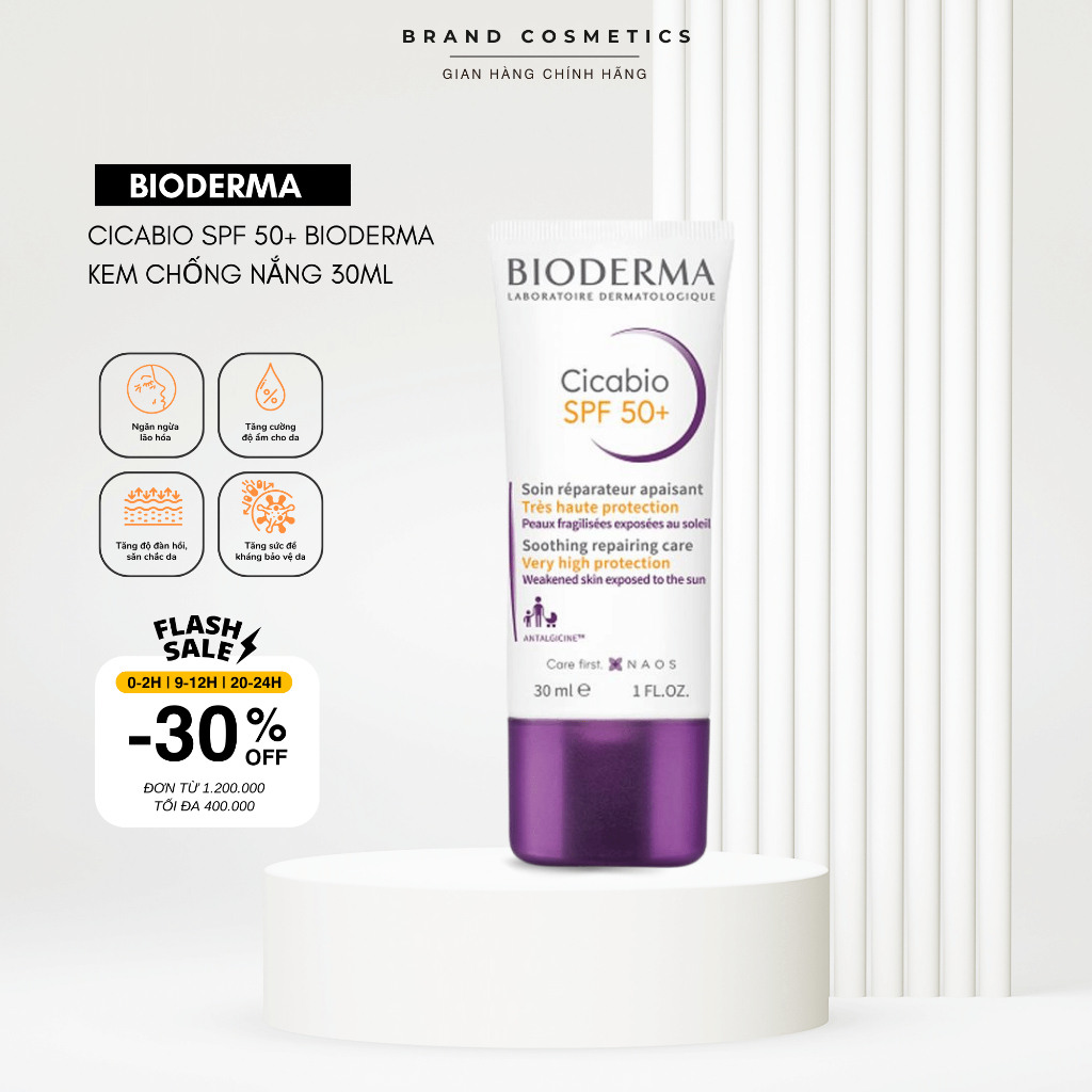 [Company Product] Cicabio SPF 50+ Bioderma Sunscreen 30ml | Shopee Malaysia