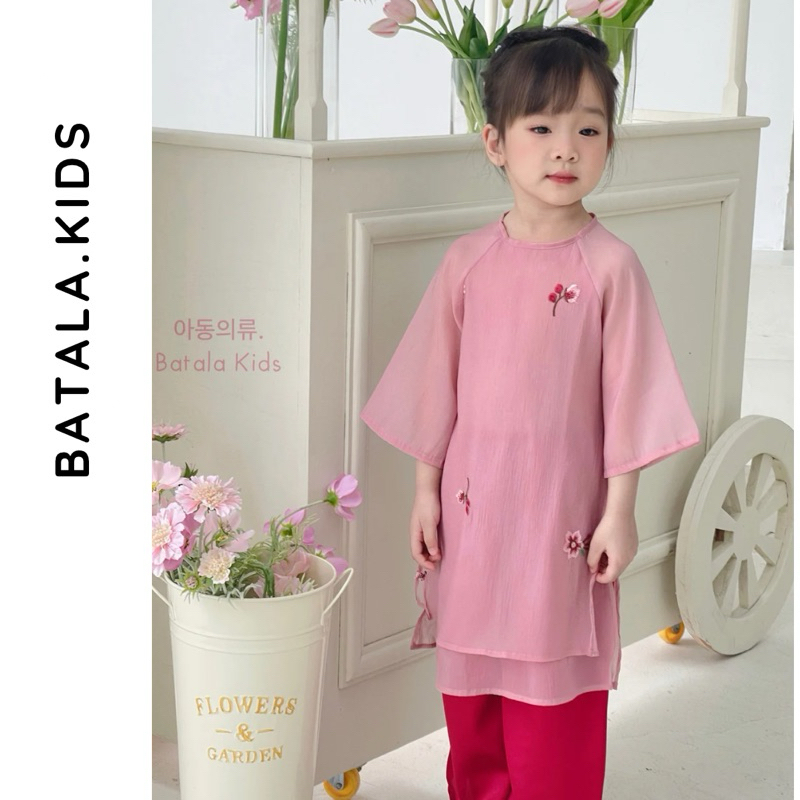 (PANT INCLUDED) Ao Dai CNY 2024 for Batala Kids, innovative Ao Dai with ...