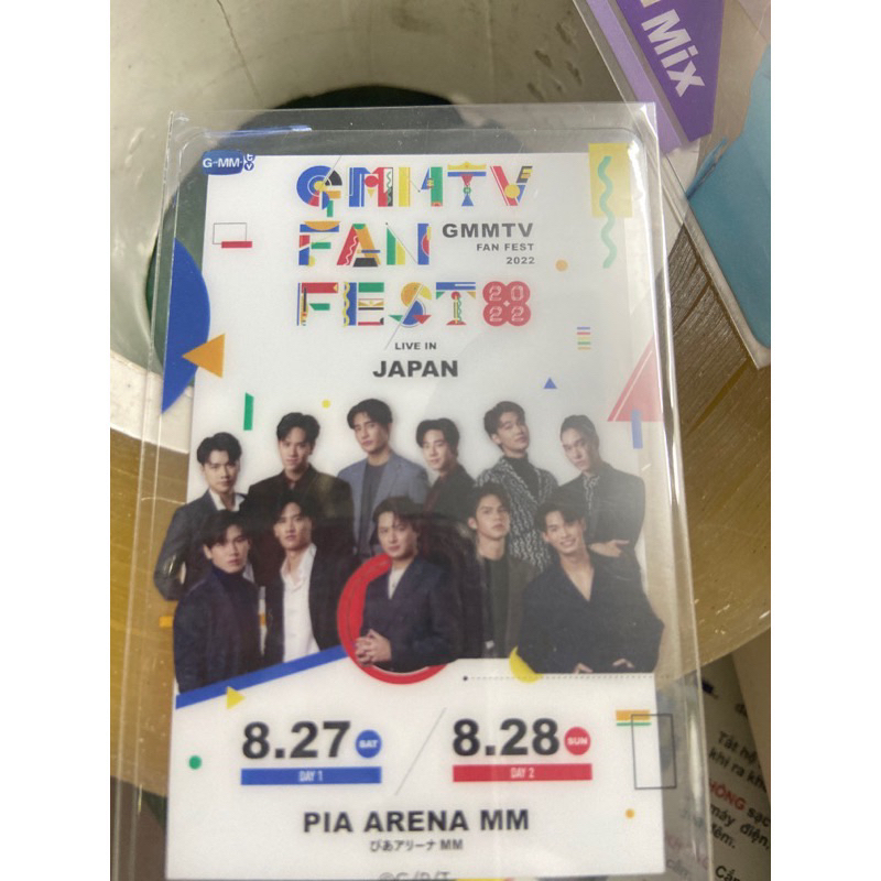 [NEW 99%] TRANSPARENT PLASTIC PVC CARD OFFICIAL fanfest 2022 JAPAN ...