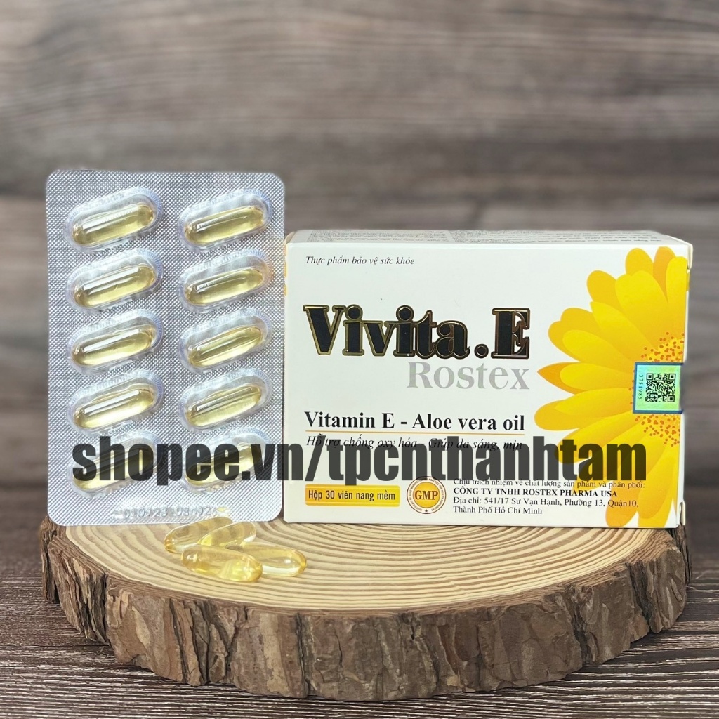 Vivita E White Skin beauty pills Vitamin E 4000mcg, aloe vera essential ...