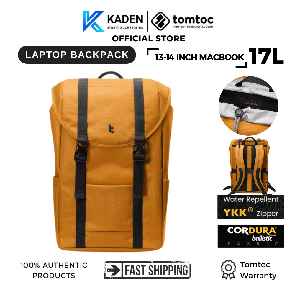 Tomtoc (Usa) Vintpack Laptop Backpack For 13-14 Inch Macbook Laptop ...