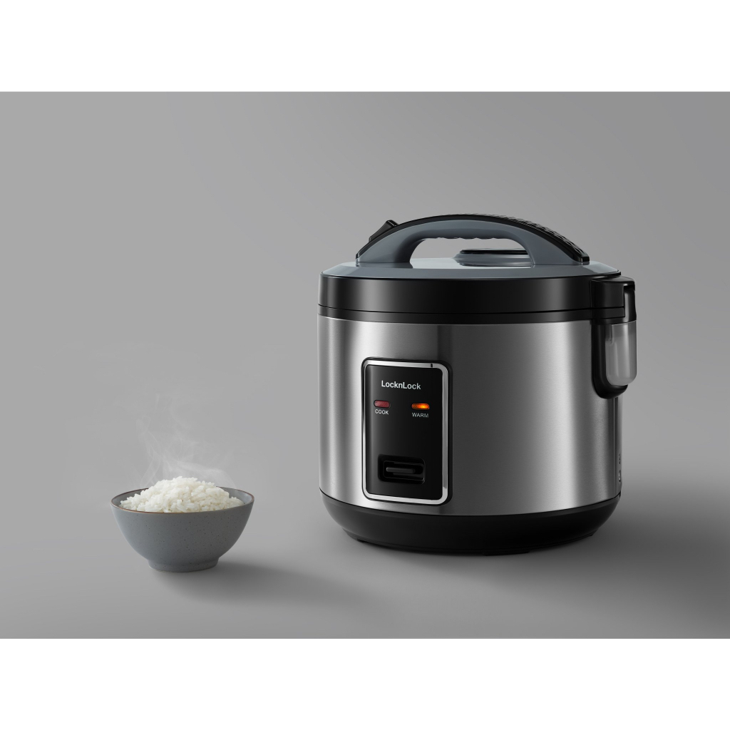 Ejr423slv - Locknlock rice cooker 220V, 50Hz, 700W, 1.8L - Silver ...
