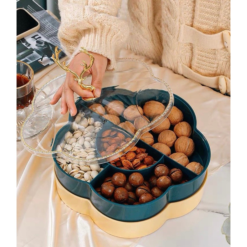 Multifunctional RotatingCNY Jam Tray, Deer LidCNY Jam Box, With Lid ...