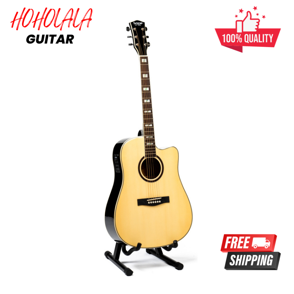 [Genuine] Sqoe Chard ED29 Acoustic Guitar | Shopee Malaysia